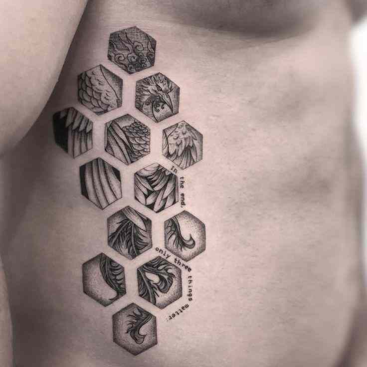 Tatuaggio Esagoni: Significato, Idee e Costi | Inkme Tattoo Blog